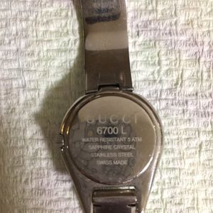 Gucci | Accessories | Gucci Silver Bangle And Buckle Watch | Poshmark